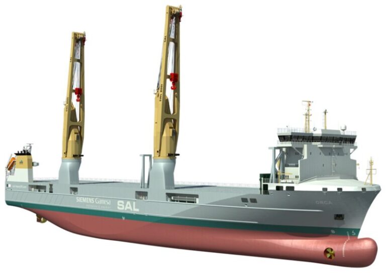 Siemensの風車資材を運ぶJumbo-SALの新造船建造開始