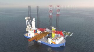 清水建設のSEP船「BLUE WIND」初任務へ向け いざ日本海へ