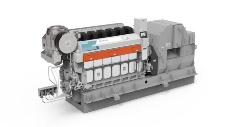 SEP船「Boreas」に搭載される5基のメタノールエンジン