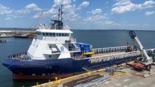 米国初の商用洋上風力でDEMEの「ORION」による基礎設置開始