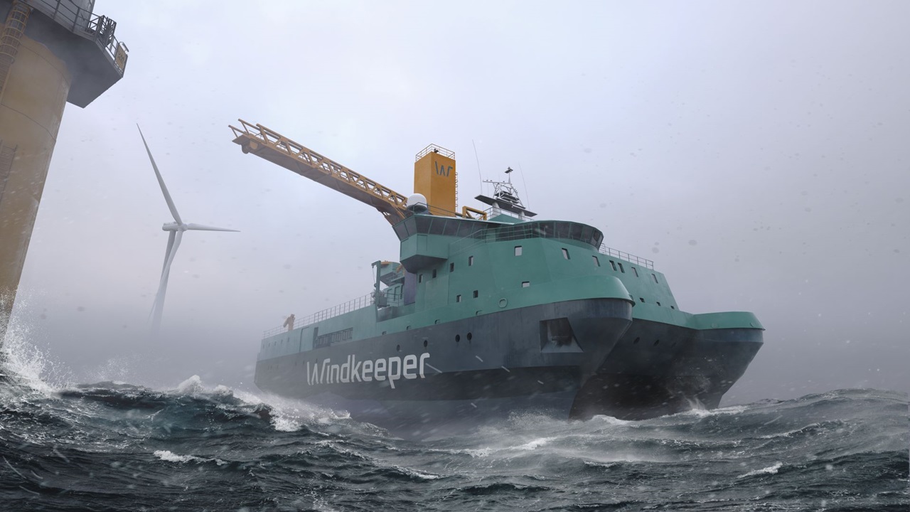 全長57mの双胴船、SOV「WindKeeper」建造開始