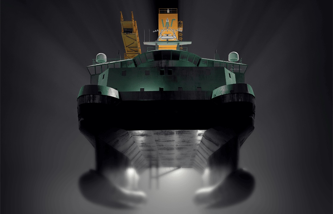 全長57mの双胴船、SOV「WindKeeper」建造開始