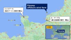 風速毎秒約40m、波高10mの嵐がフランス沖の洋上風力襲来