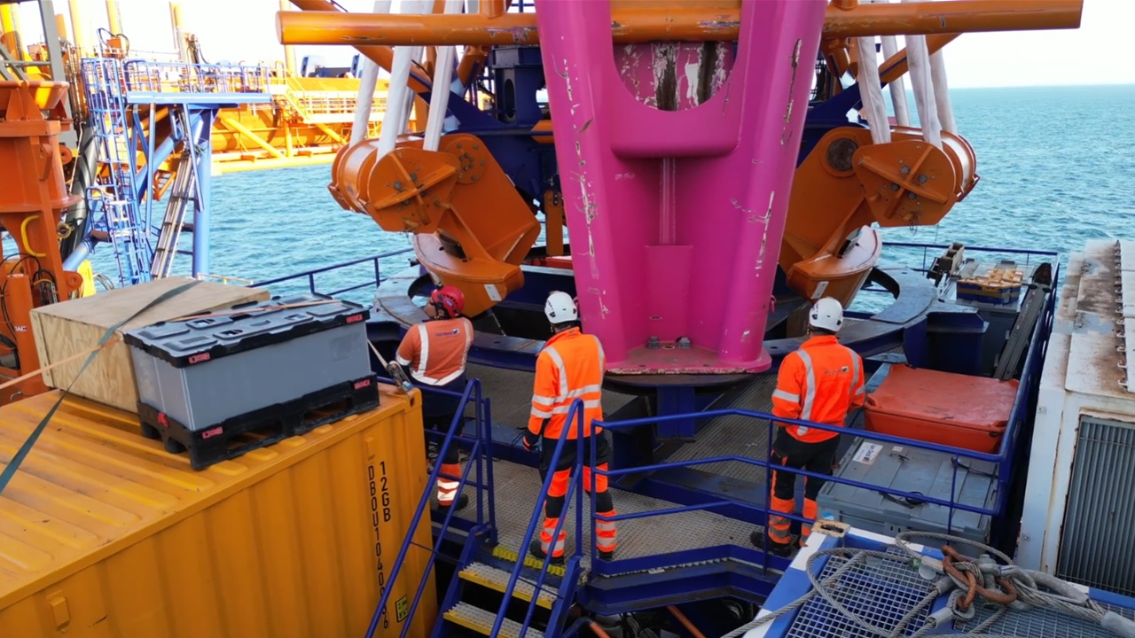 「Saint-Brieuc」洋上風力で62基のジャケット設置完了