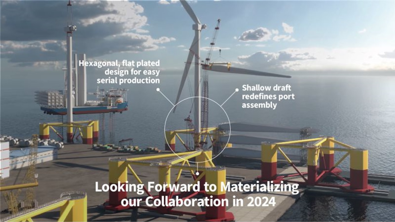 GustoMSCによる洋上風力浮体基礎「Tri-Floater」