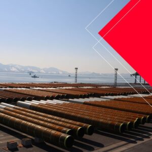 韓国のEEW KHPCで製造したジャケット基礎杭出荷開始