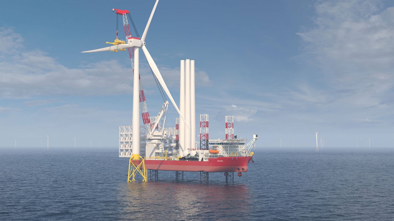 韓国で2,600トン吊りSEP船「Wind Maker」起工