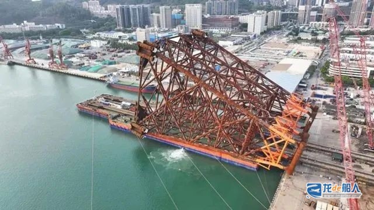 重量17,000トン「惠州26-6油田」トップサイド輸送開始