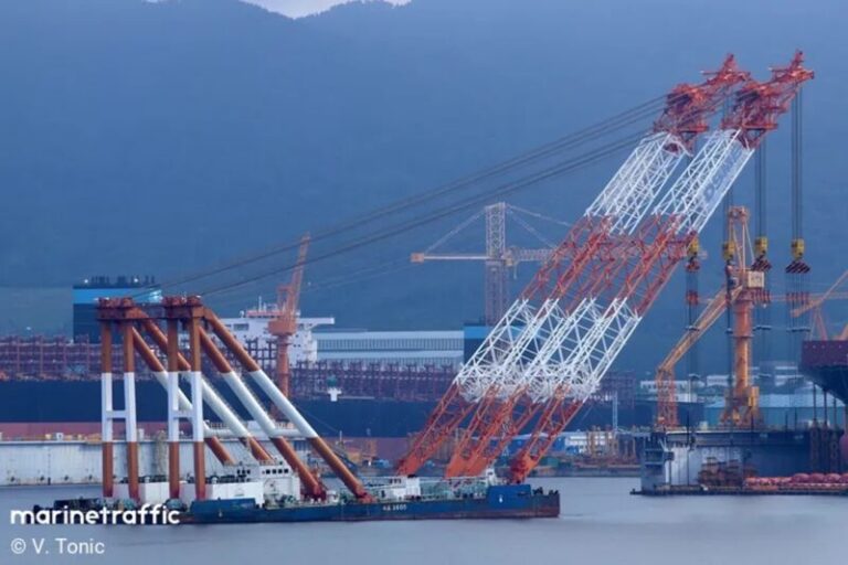 韓国で建造中のSEP船「Wind Maker」進水