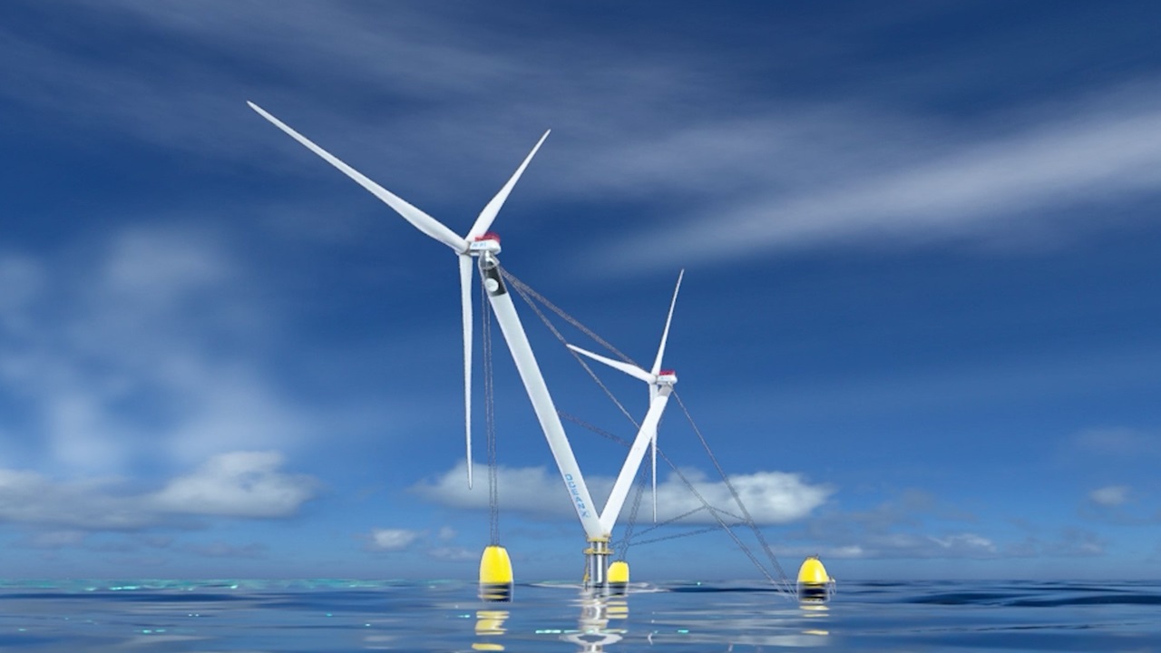 世界最大の浮体式風力発電プラットフォーム「OceanX」完成