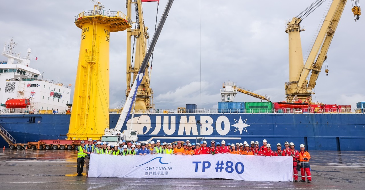 台湾の雲林洋上風力でTPを含む80基の基礎設置完了