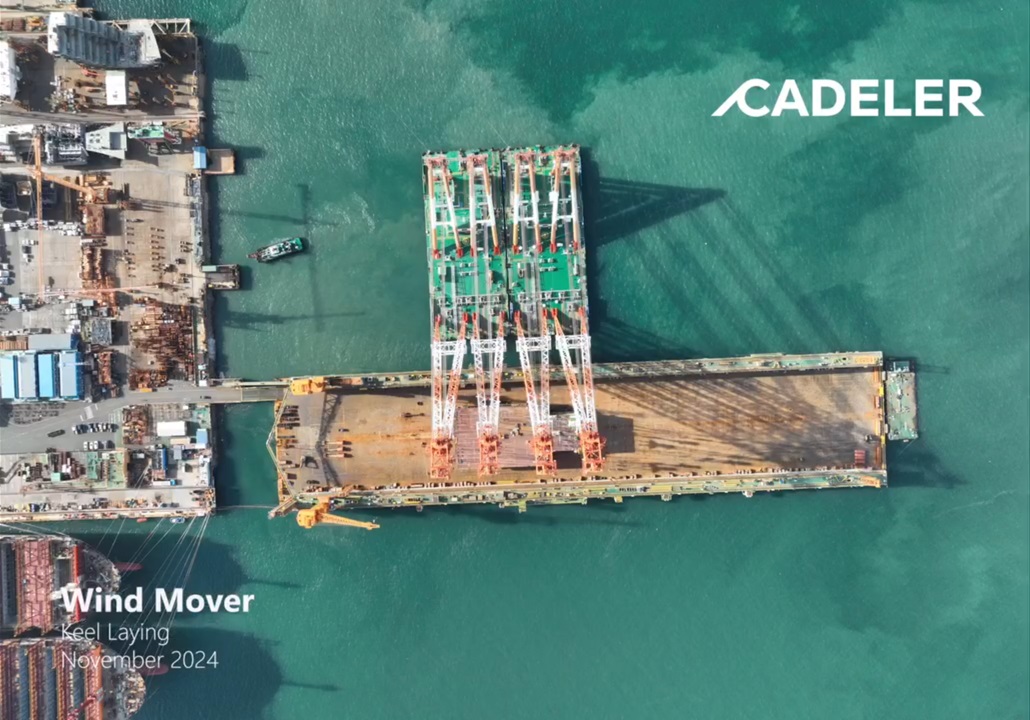 CadelerのM-class2隻目「Wind Mover」起工