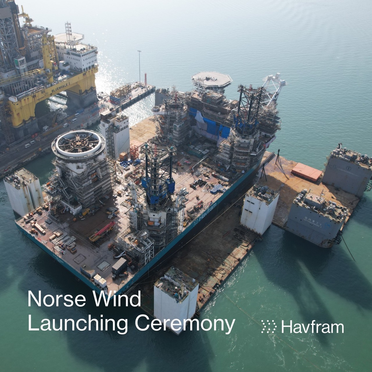 Havfram初のSEP起重機船「Norse Wind」進水