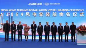 Cadelerの2,600トンSEP船「Wind Pace」引渡