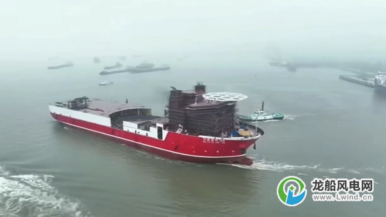 積載能力15,000トンのケーブル設置船「华夏德京108」進水