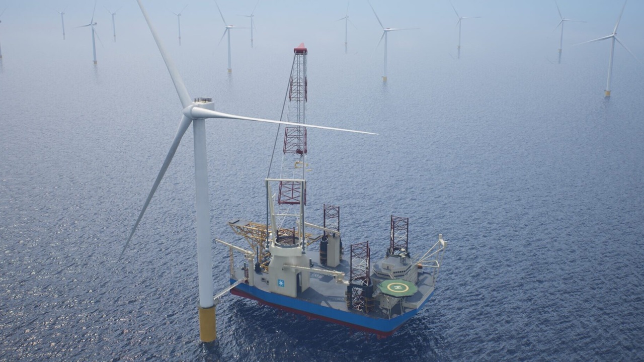 Maersk Offshore Windの洋上風力設置船進水