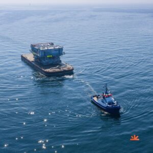 重量2,600トン、デンマークの「Thor」で洋上変電所トップサイド設置