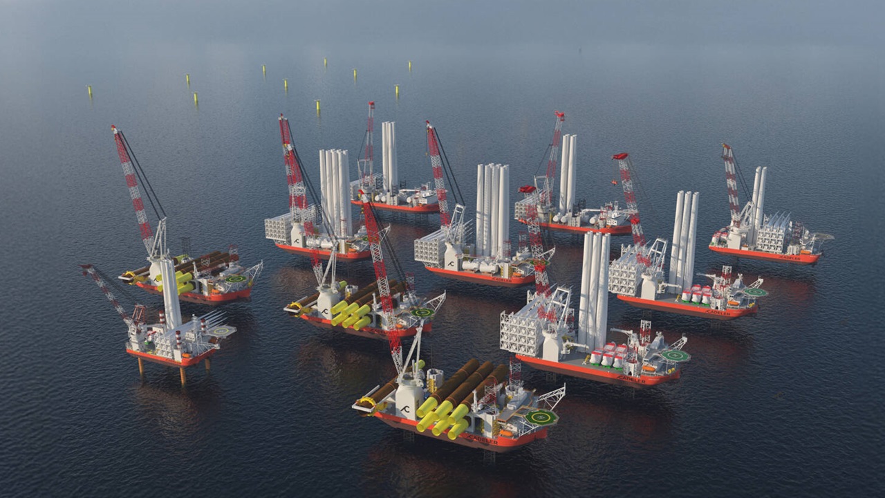 CadelerのSEP起重機船「Wind Ally」海上公試完了